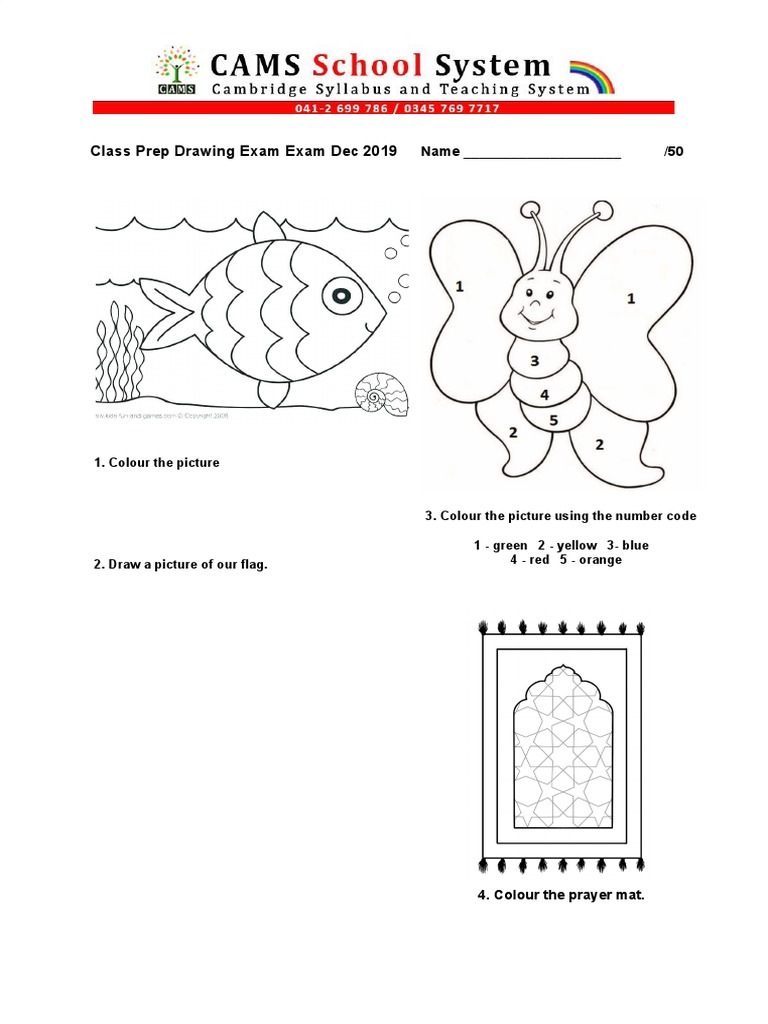 Class Prep Drawing Exam Dec 2019 | PDF