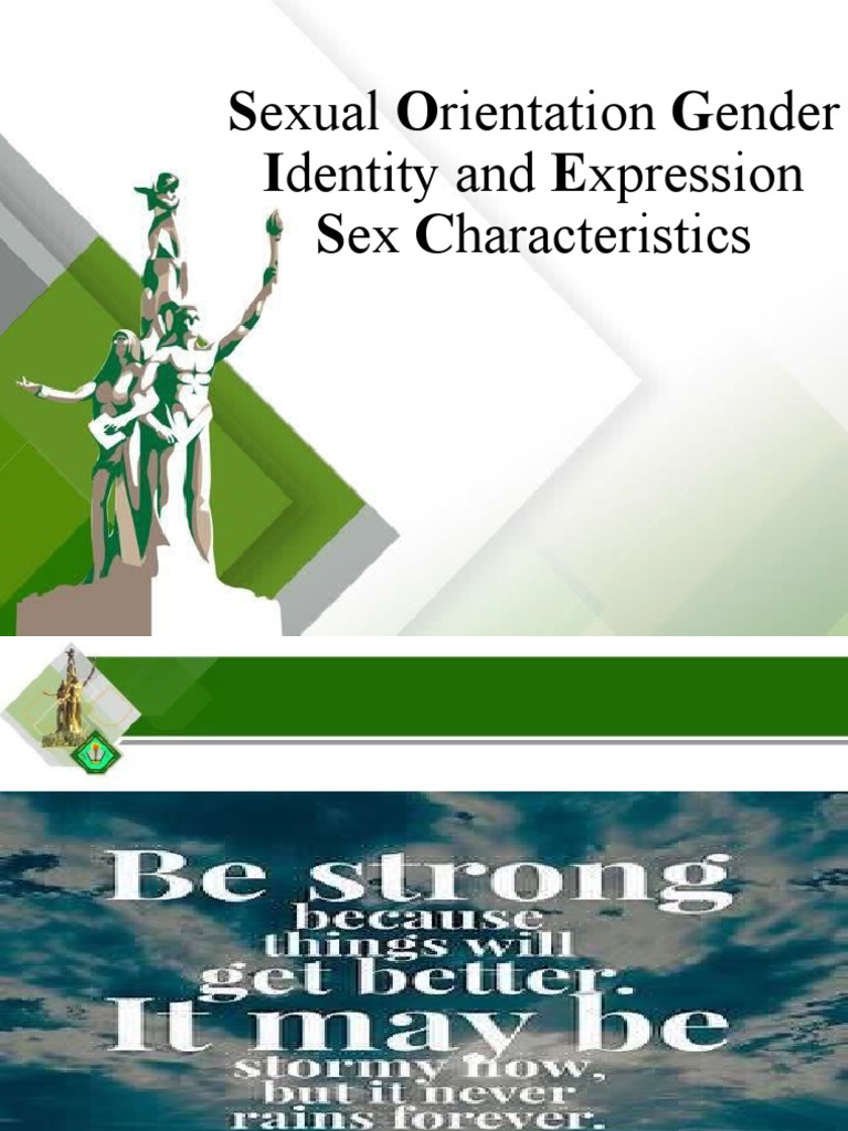 Sexual Orientation Gender Identity And Expression Sex Characteristics