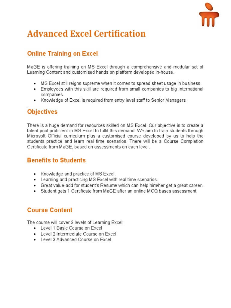 Program Note - MS Excel Advanced | PDF | Worksheet | Microsoft Excel