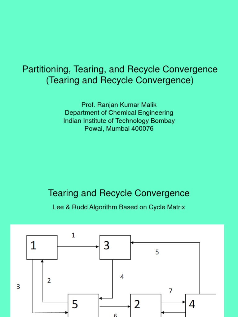 Tearing and Recycle Convergence | PDF | Algorithms | Matrix (Mathematics)