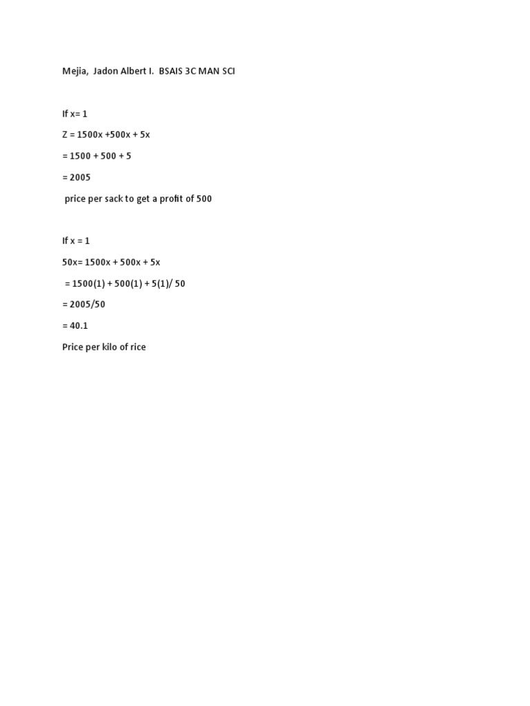 ManSci Activity 1 | PDF