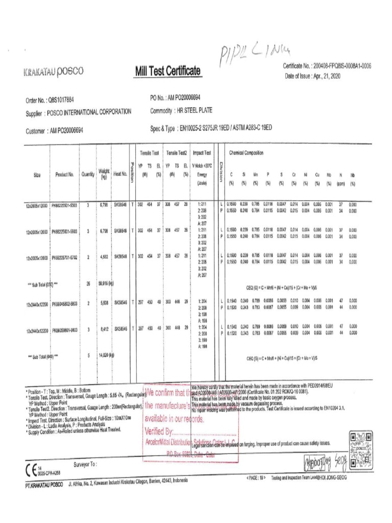 MTC 12mm MS Plate | PDF