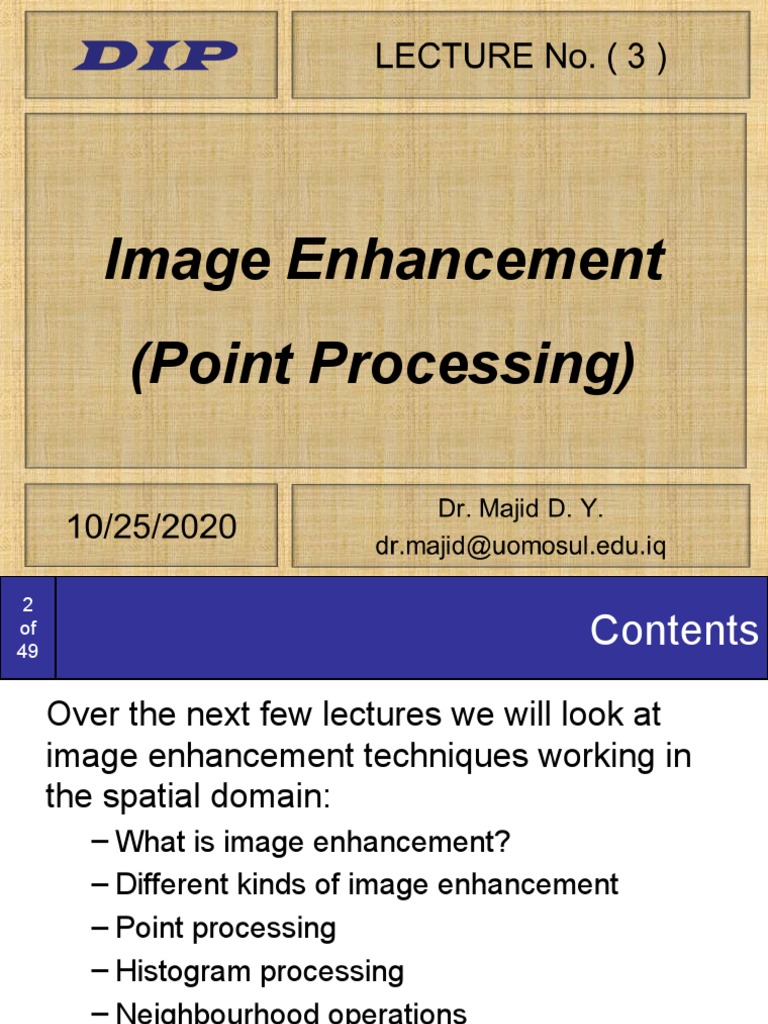 DIP 3 ImageEnhancement (PointProcessing) | PDF | Data Compression | Image Editing