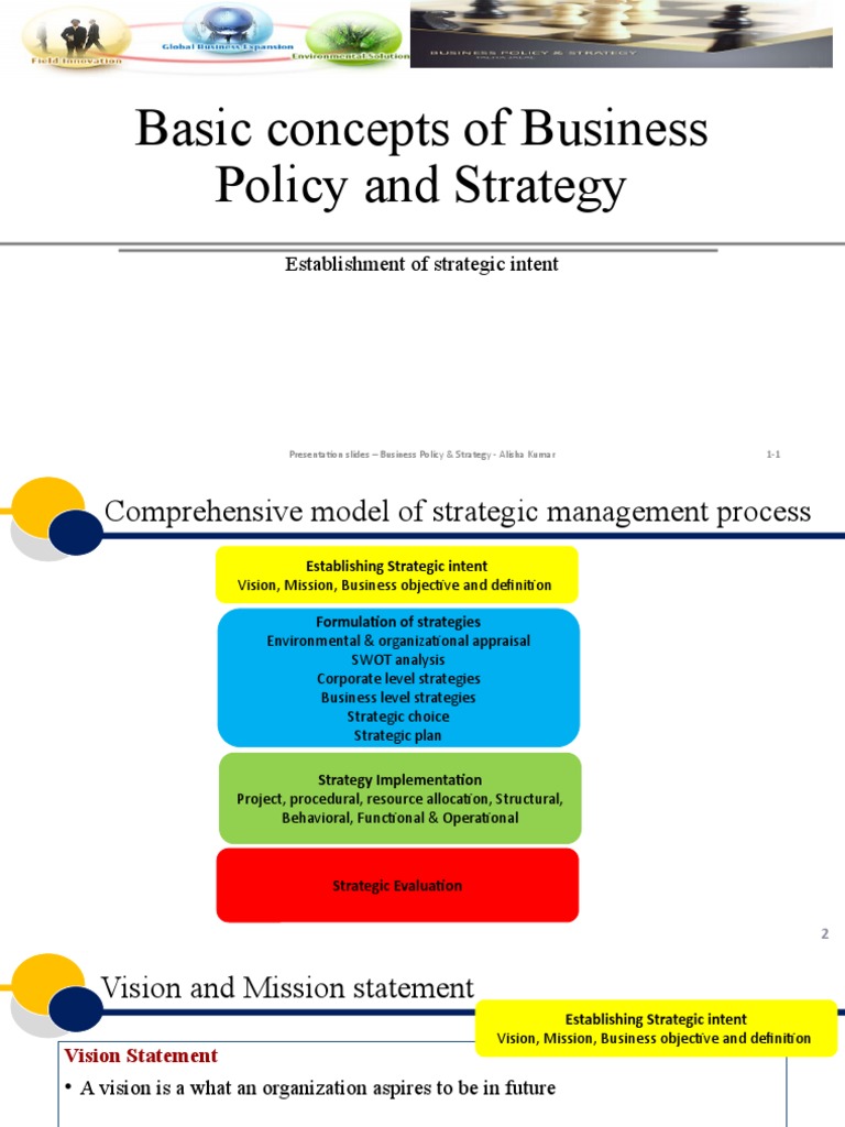 Establishing a Foundation for Strategic Planning: Vision, Mission ...
