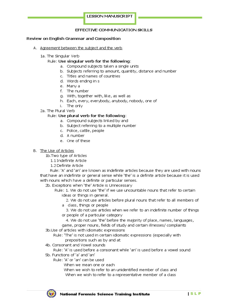 Effective Communication Skills | PDF | Argumentation Theory | Grammar