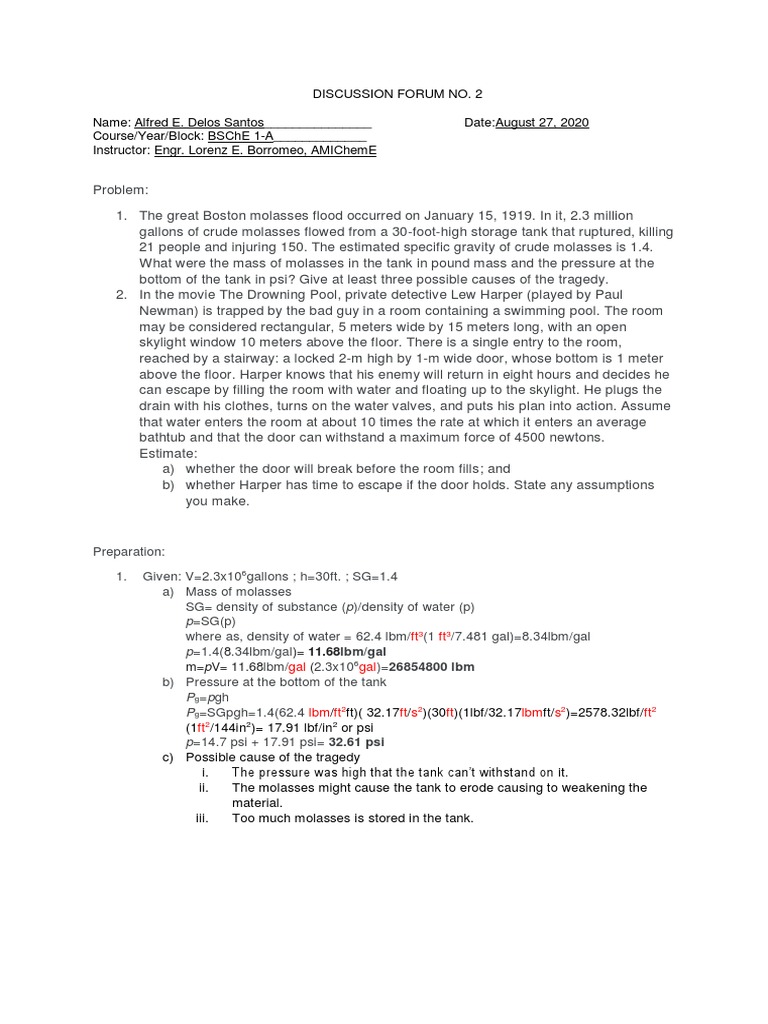 Chemical Engineering Calculation | PDF | Science | Engineering