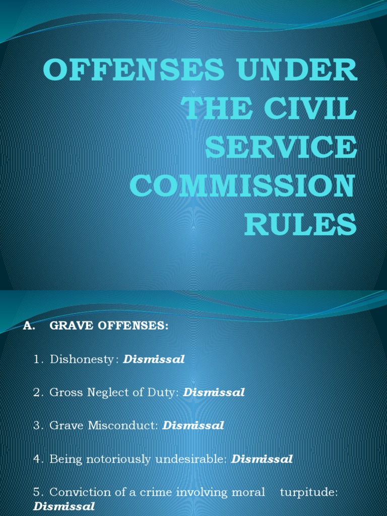 Grave Offenses in Civil Service | PDF | Interest | Crime & Violence