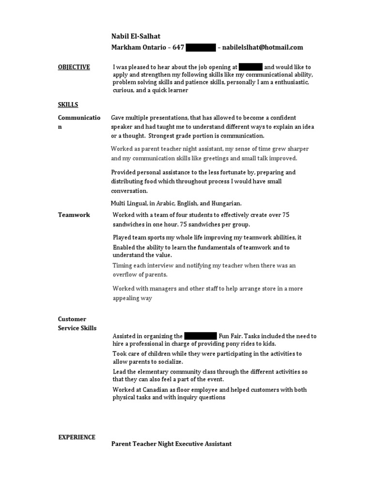 Resume Haytham Nabil Elsalhat JR Edited For Comp | PDF | Teachers ...