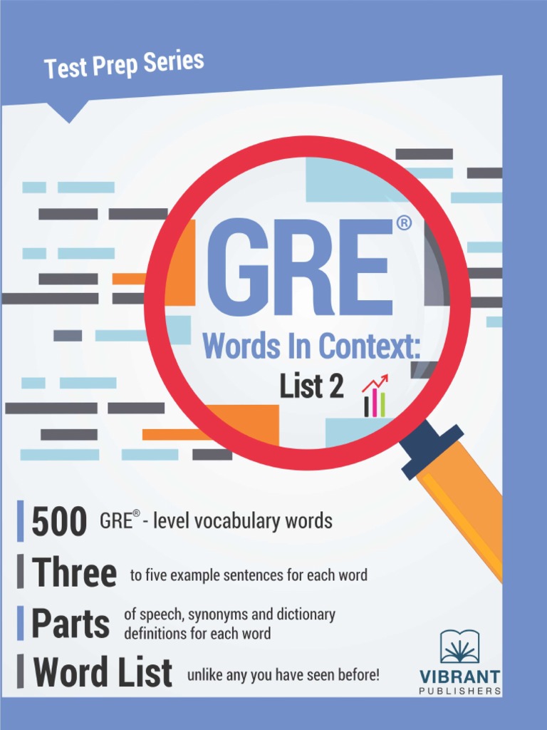 GRE Words in Context: List 2 | PDF