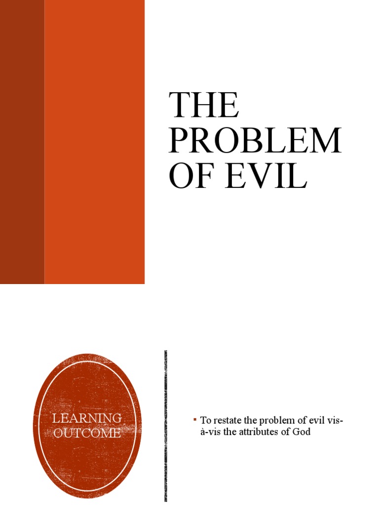 The Problem of Evil | PDF | Problem Of Evil | Evil