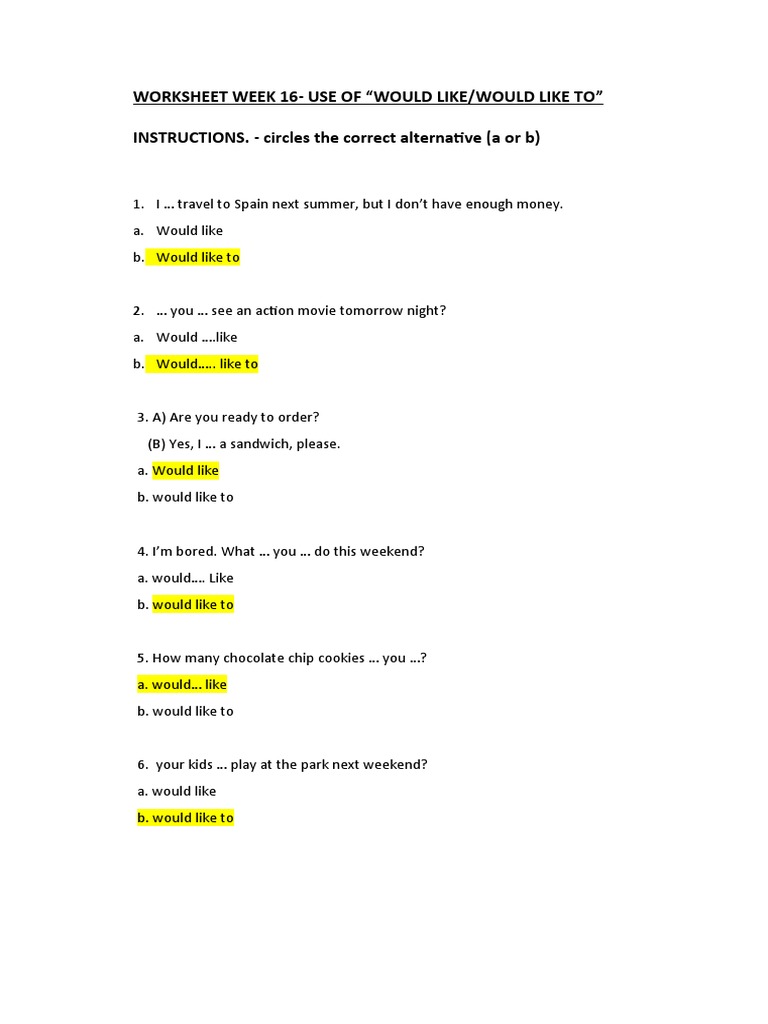 Worksheet Week 16 - English Ii | PDF | Language Arts & Discipline