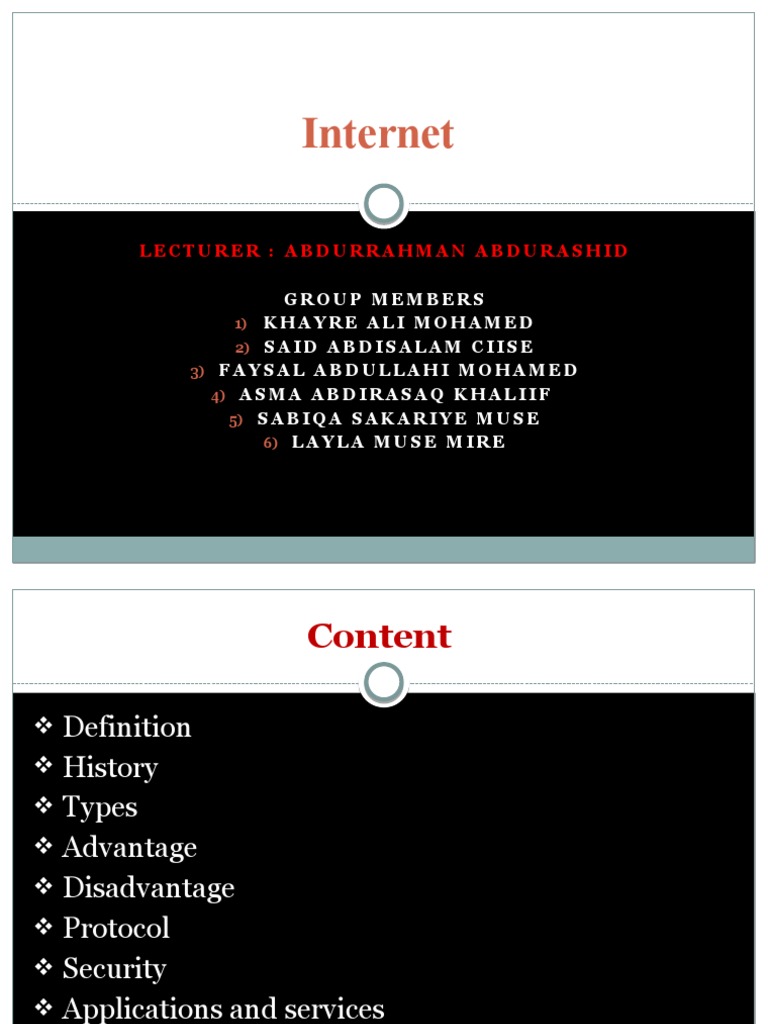 An Overview of the Internet: Its Definition, History, Types, Advantages ...