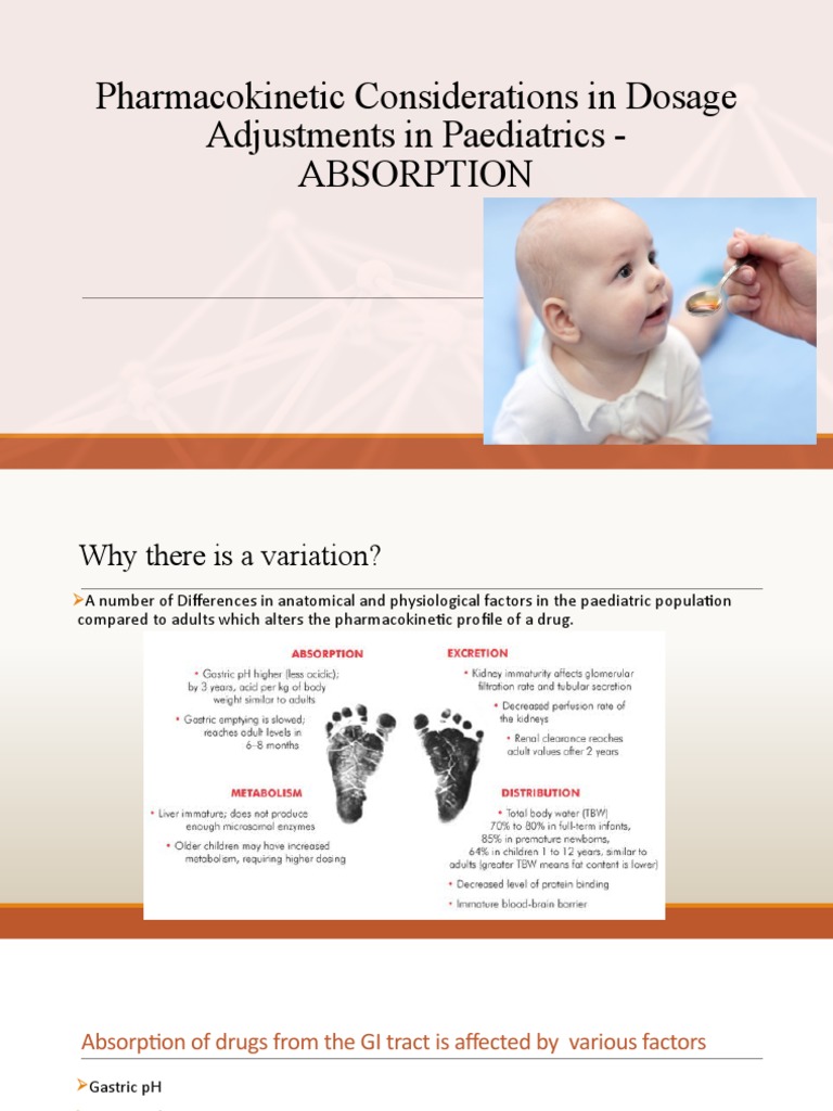 CPPDM - Pediatrics - Absorption | PDF | Pediatrics | Bioavailability