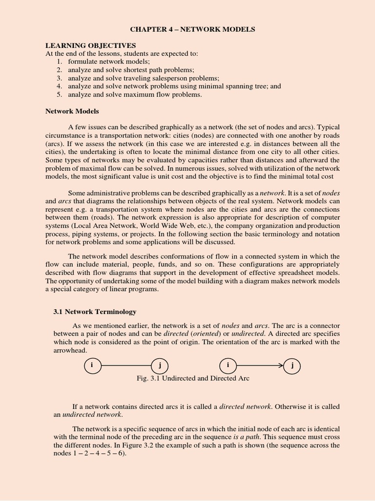 CHAPTER 4 - Network Models | PDF | Mathematical Optimization ...