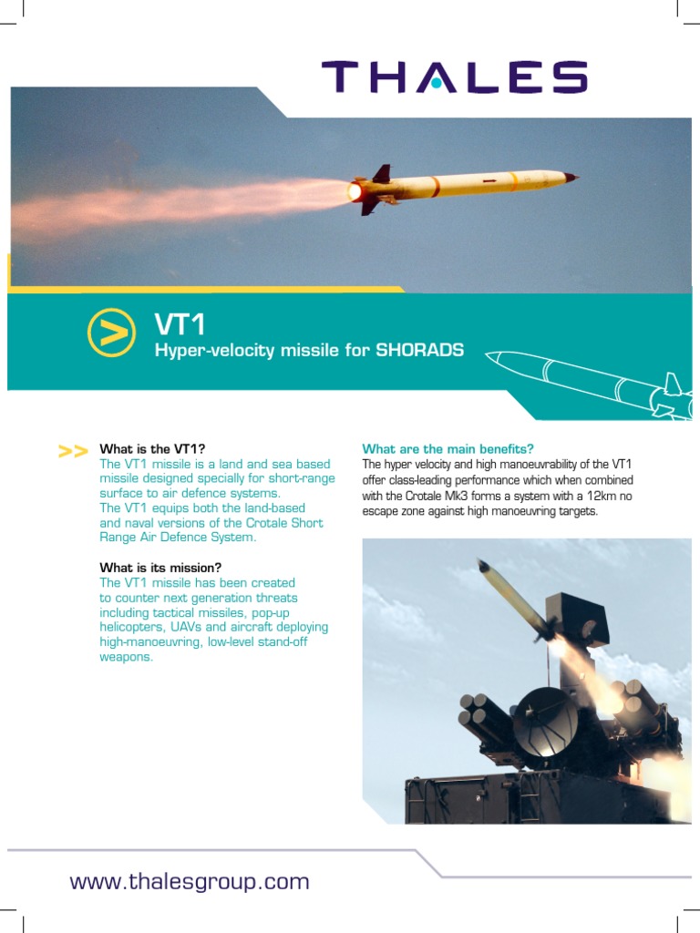 Hyper-Velocity Missile For SHORADS: What Is The VT1? | PDF | Anti ...