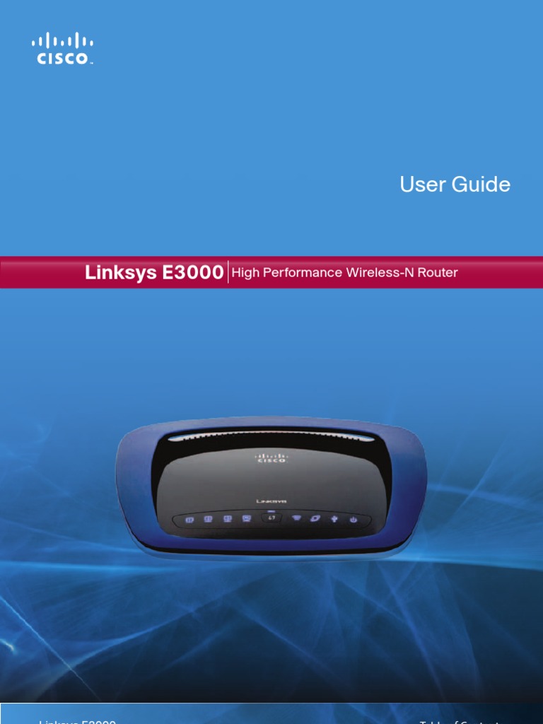 Cisco E3000 | PDF | Wi Fi | Computer Network