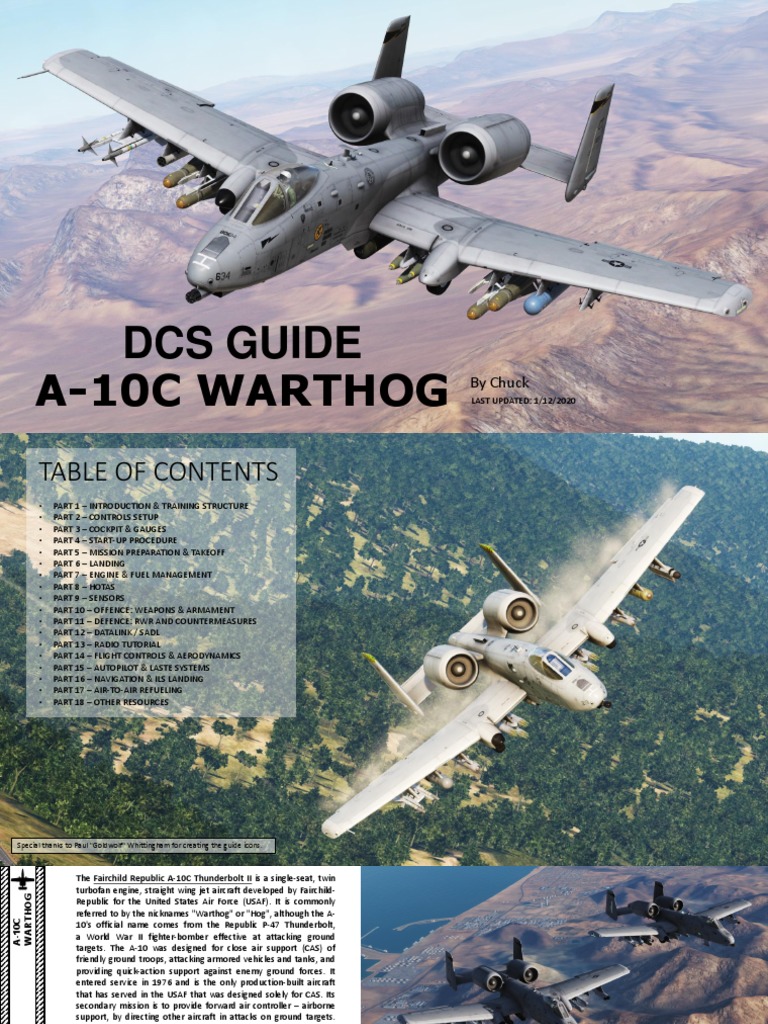 DCS A-10C Warthog Guide | PDF | Aerospace Engineering | Manufactured Goods