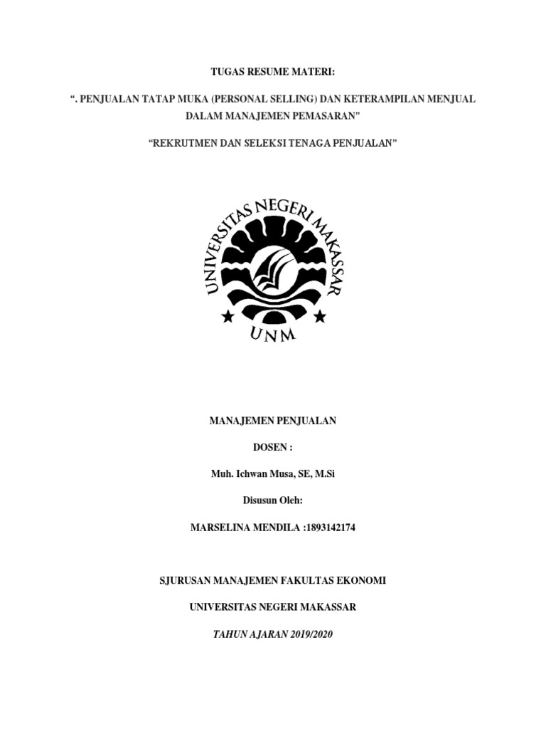 Tugas III Marselina Mendila (1893142174) | PDF