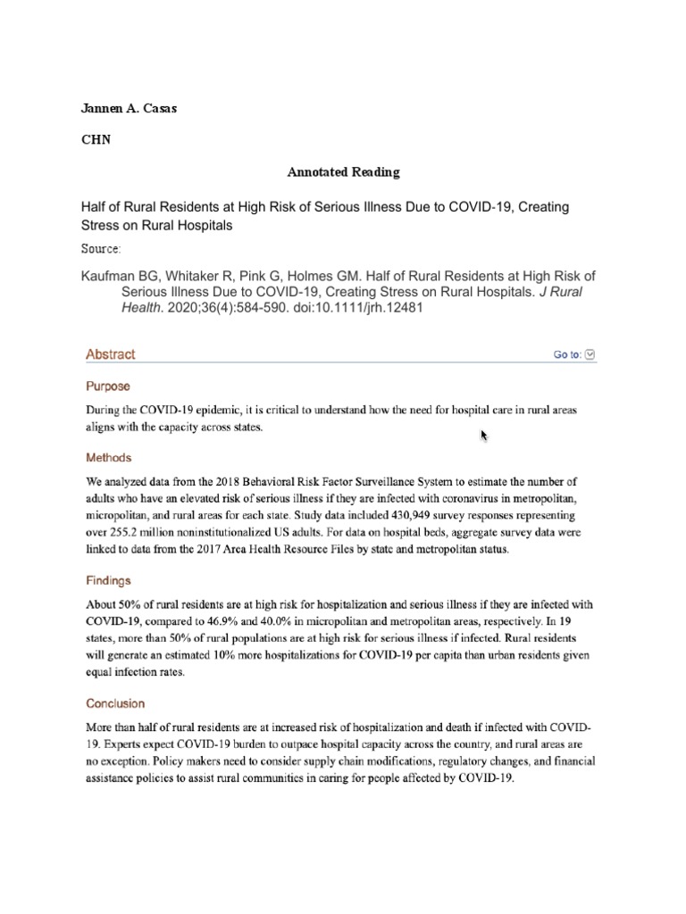 Casas - Annotated Reading CHN | PDF