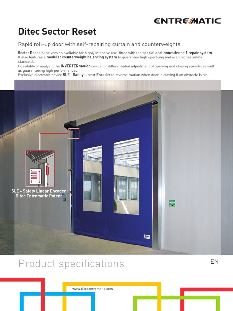 Ditec Sector Reset - Product Specifications - EN | PDF | Polyvinyl ...