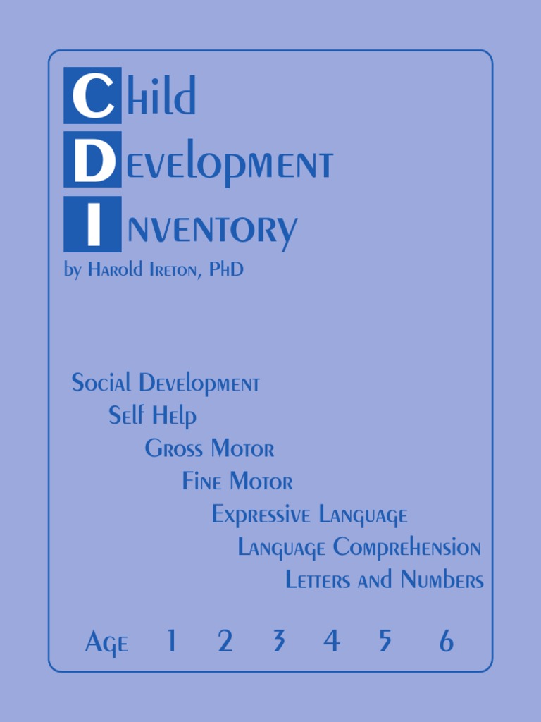 Child Devolepment Inventory PDF | PDF | Early Childhood Education ...