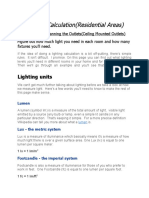 Lumen Method Lighting Calculation | PDF | Lighting | Incandescent Light ...