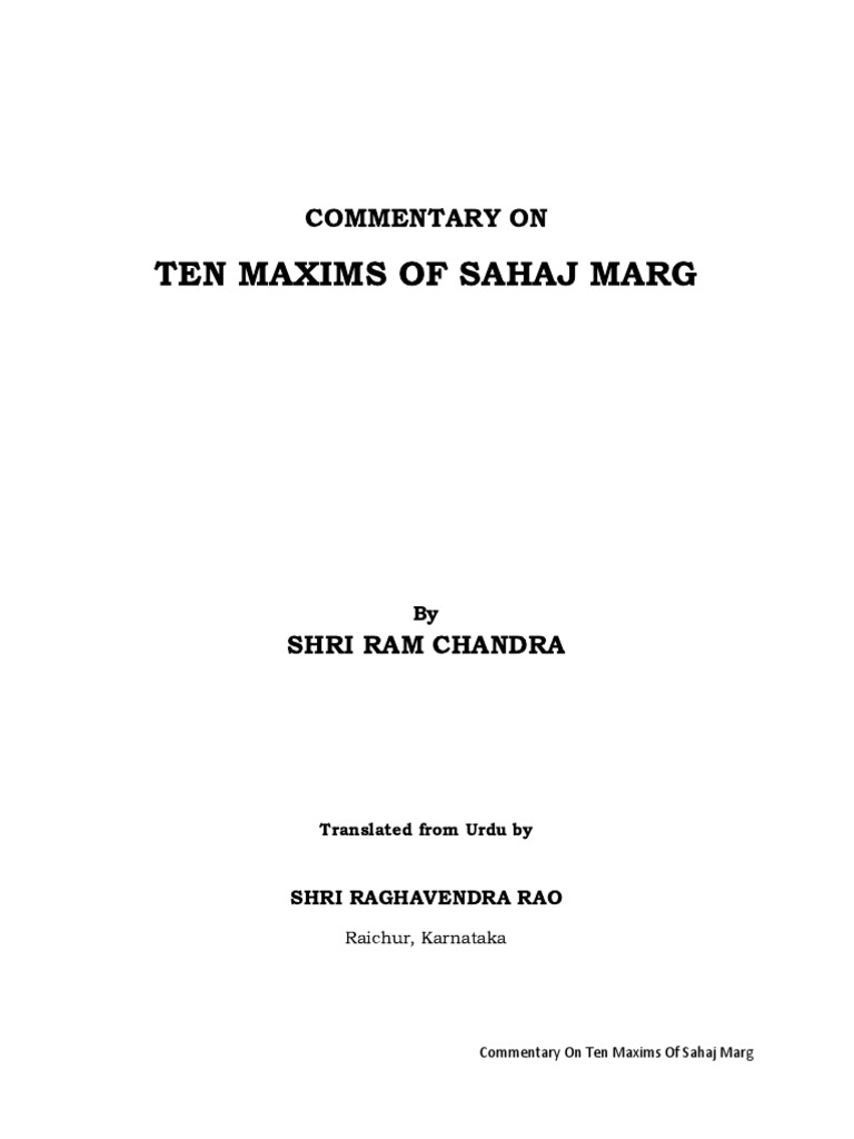 Ten Maxim Book PDF | PDF | Happiness | Consciousness