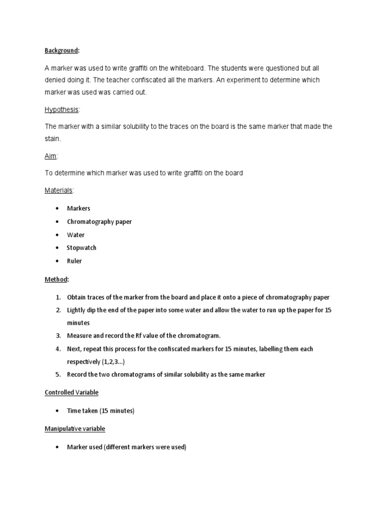 Chemistry Lab P and D | PDF