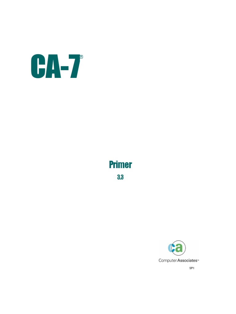 CA7 Primer | PDF | Databases | License