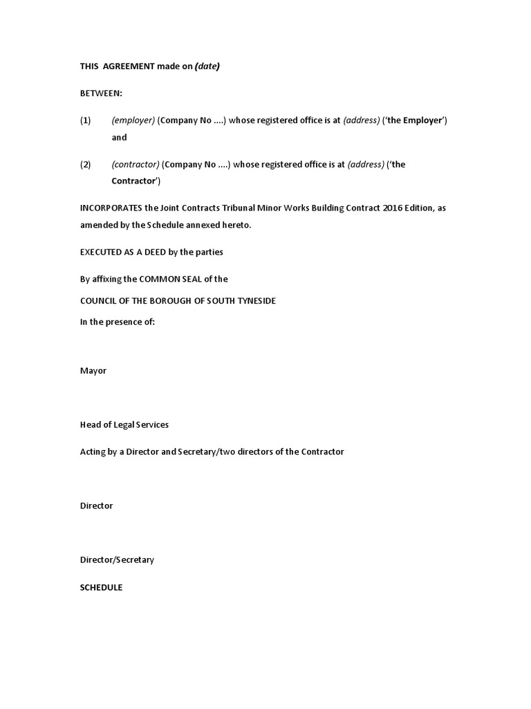 (Employer) (Company No .... ) Whose Registered Office Is at (Address ...