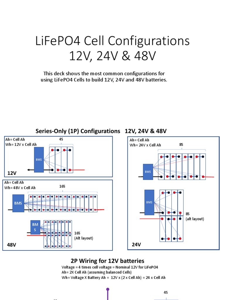 LiFePO4 Cell Configurations | PDF | Electronics | Electromagnetism