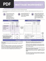 Portable Generator Wattage Chart PDF | PDF | Home Appliance | Refrigerator