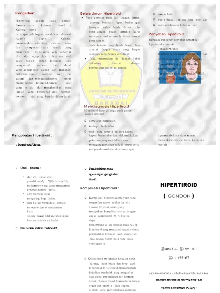 Leaflet Hipertiroid Ali | PDF