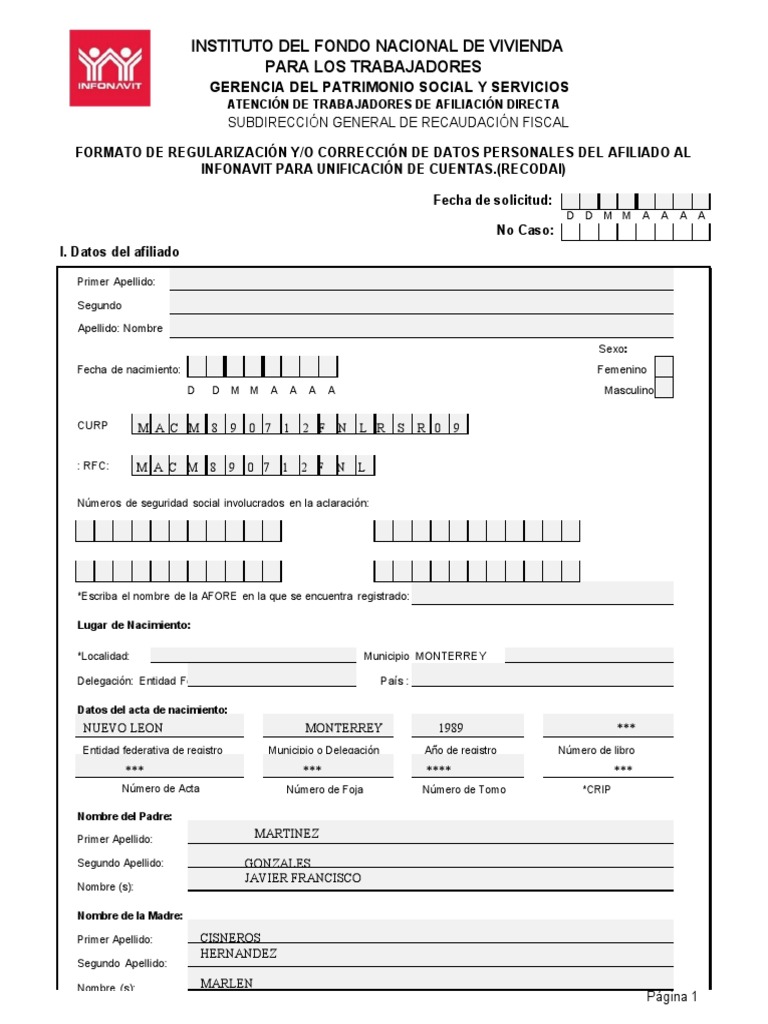 Afiliacion Infonavit | PDF | Privacidad | Autenticación
