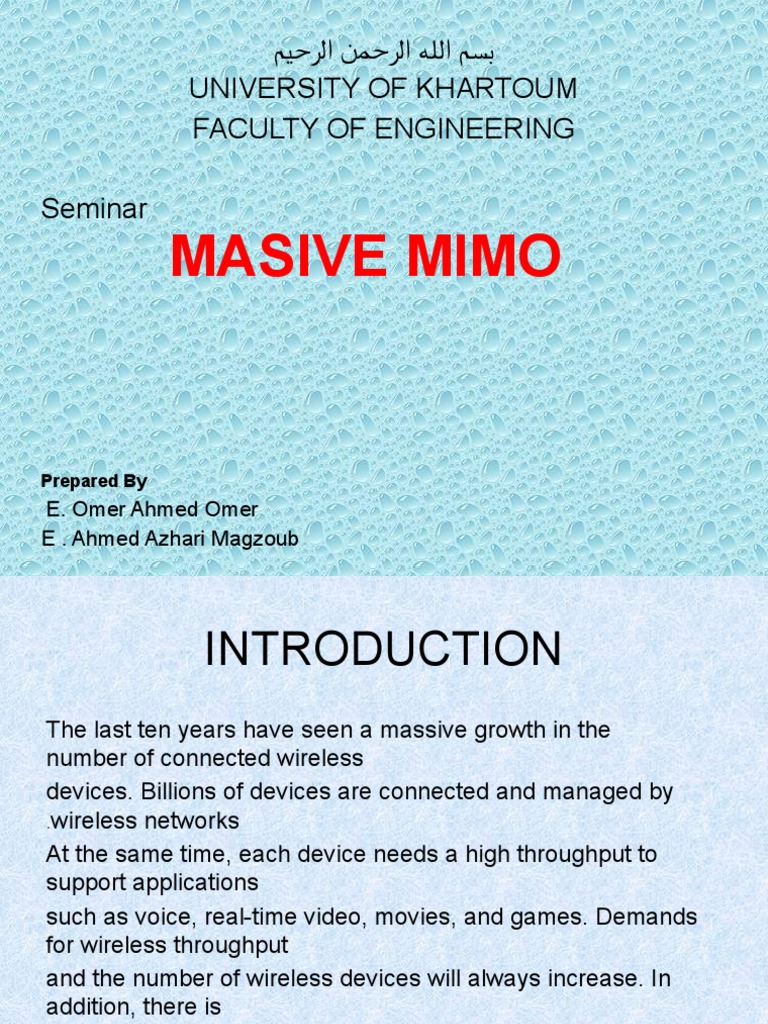 Introduction to Massive MIMO Systems | PDF | Mimo | Duplex ...
