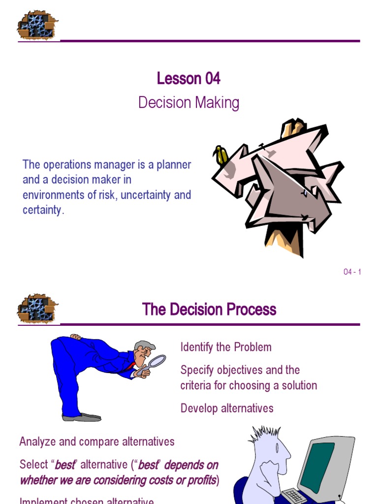 04 Decision Making | PDF | Mathematical And Quantitative Methods ...