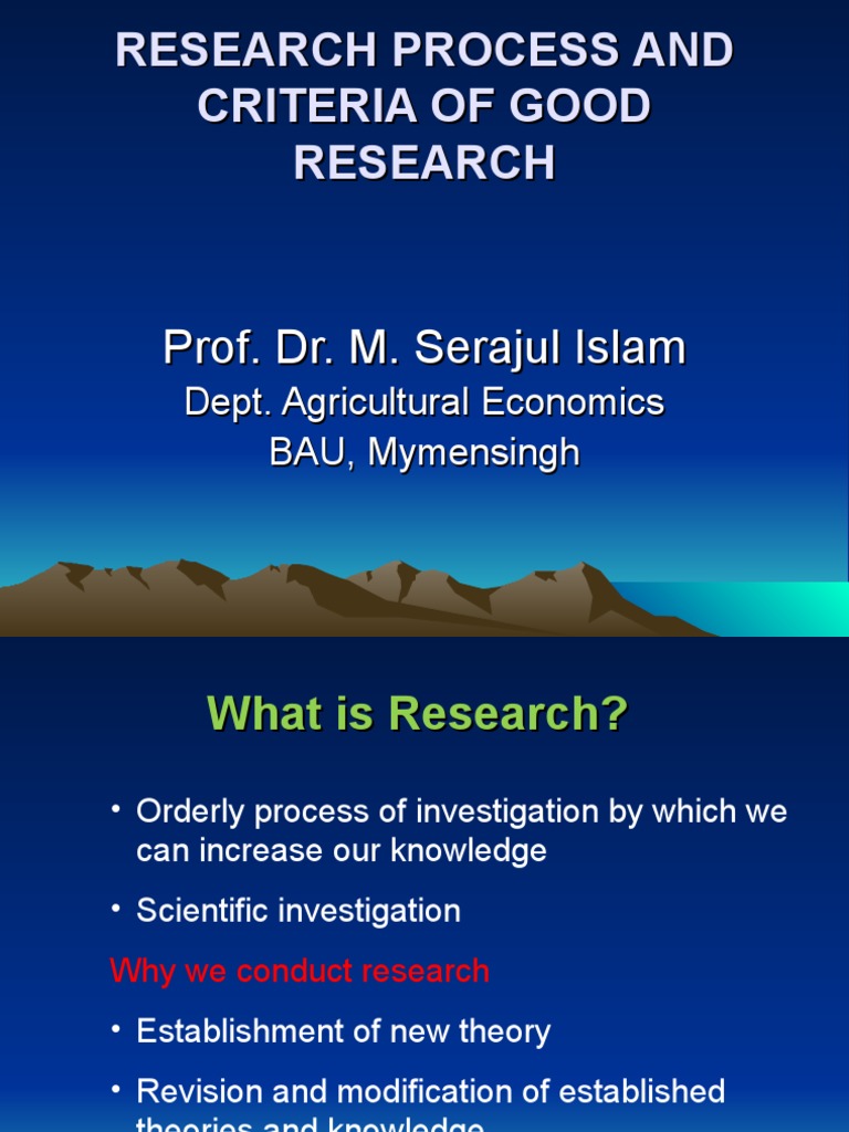 Good Research | PDF | Experiment | Survey Methodology