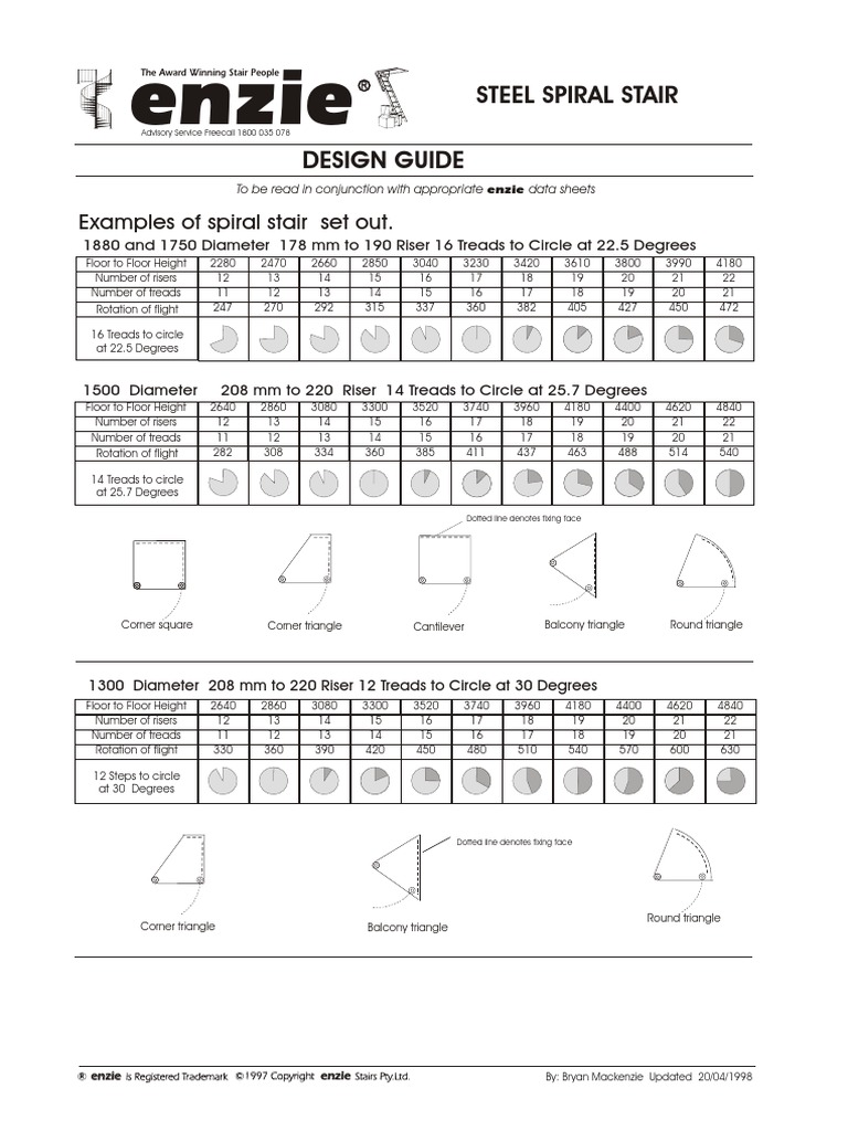 2 3 Design Guide Steel Spirai Stair PDF | PDF | Stairs | Teaching ...