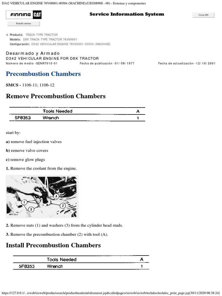 D342 VEHICULAR ENGINE 76V00001-00504 (MACHINE) (UEG0890S - 00 ...
