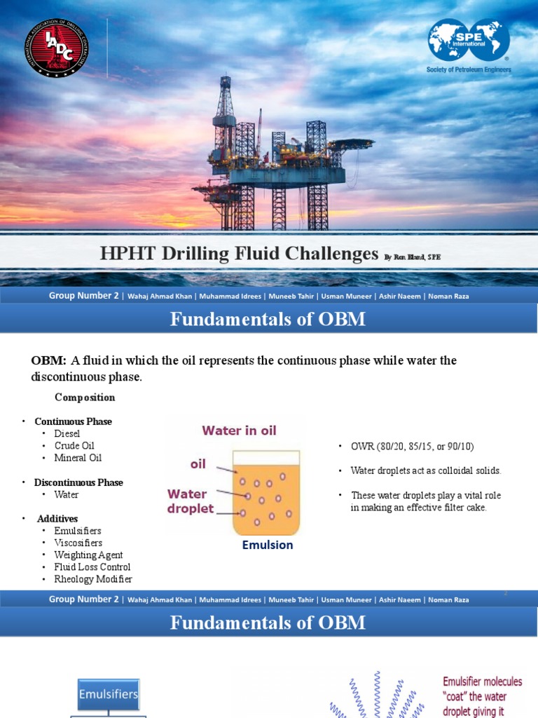 HPHT Drilling Fluid Challenges: Group Number 2 | Download Free PDF ...