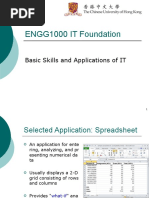 Electronic Spreadsheet Class 9 | PDF | Spreadsheet | Worksheet