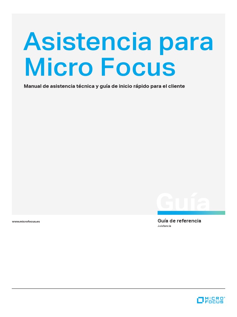 Micro Focus Software Support Guide Es | PDF | Usuario (informática ...