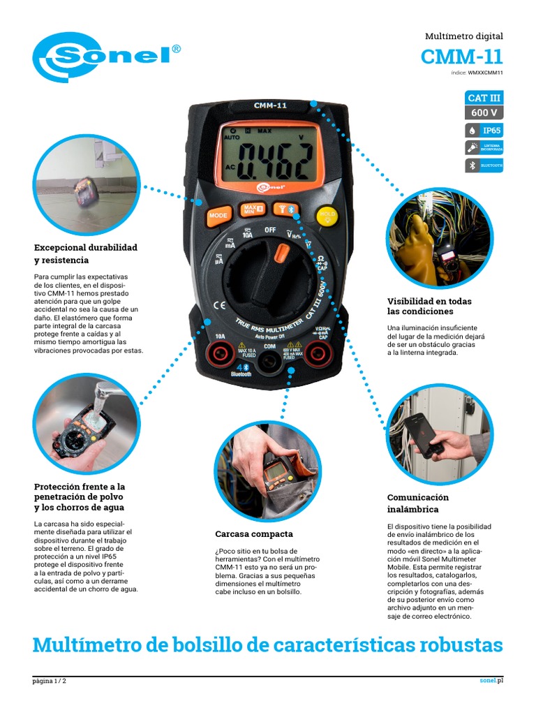 Data Sheet - CMM-11 - v1.04 | PDF | Electrónica | Ingenieria Eléctrica