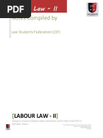 Labour Law II Notes FULL | PDF | Employment | Occupational Safety And ...