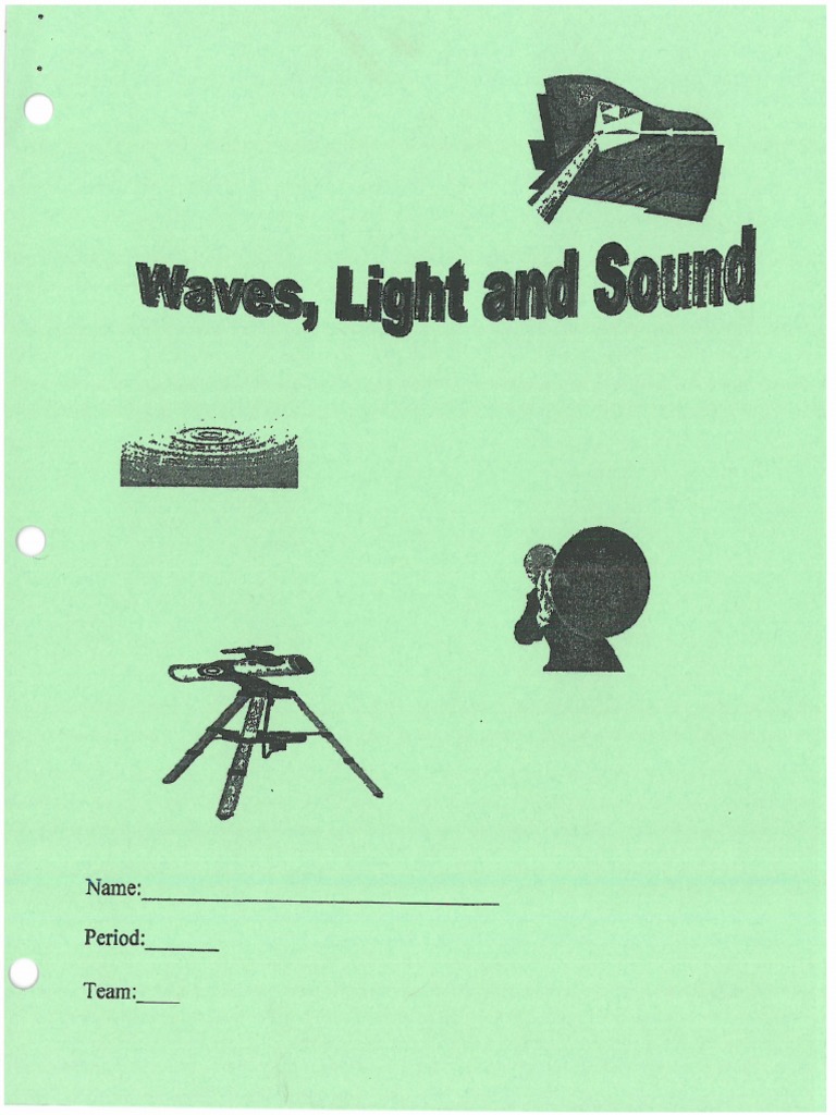 Waves Light and Sound Packet PDF | PDF