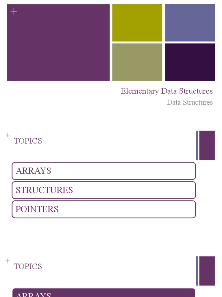 Elementary Data Structures Download Free Pdf Array Data Structure Pointer Computer