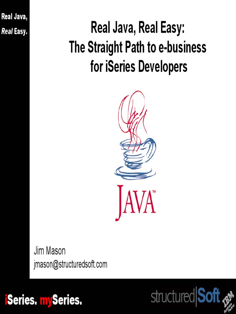 Real Java, Real Easy: The Straight Path To E-Business For Iseries ...
