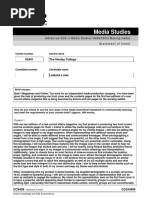 Statement of Intent Form-Media | PDF | Advertising | Semiotics