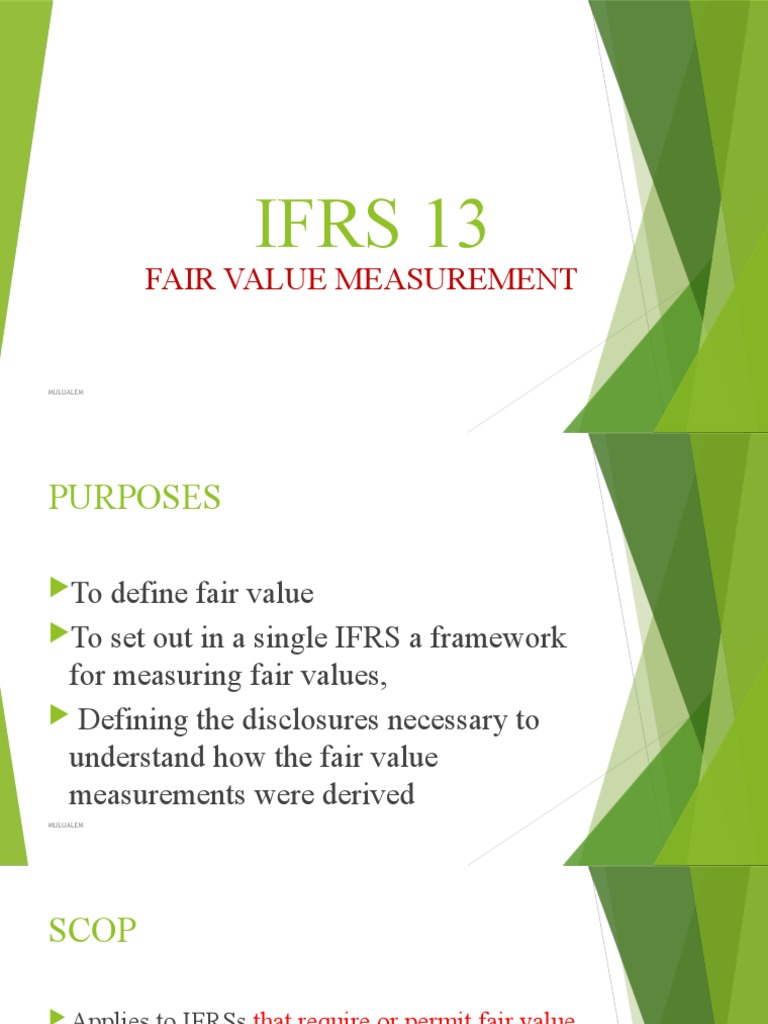 Ifrs 13 | PDF | Fair Value | International Financial Reporting Standards