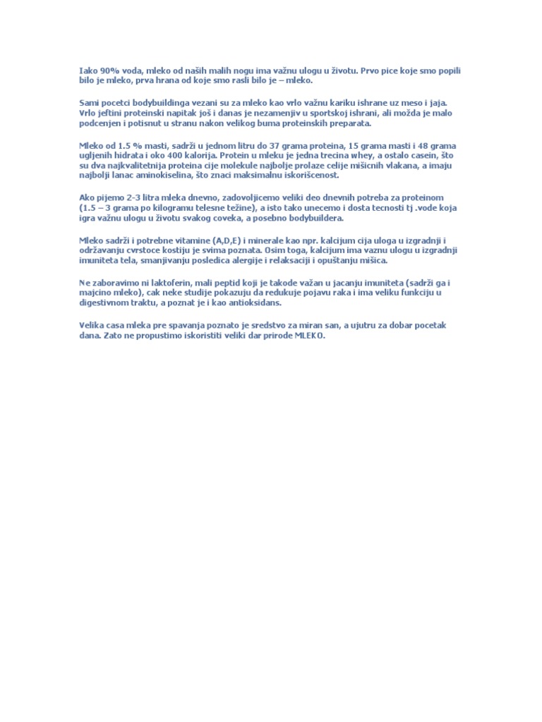 Mleko | PDF